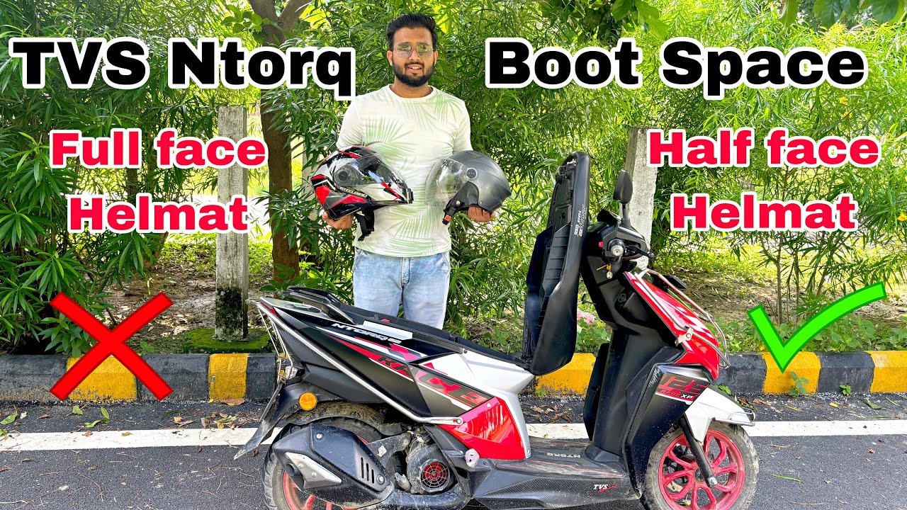 NTORQ XP ke Boot Space (diggi) mai konsa helmat? | TVS Ntorq 125 Boot Space 👎 | Raman Sagar ...