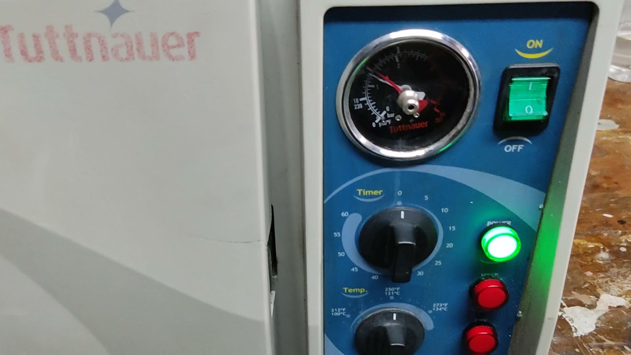 Autoclave Tuttnauer 2540MK uso y operación - YouTube