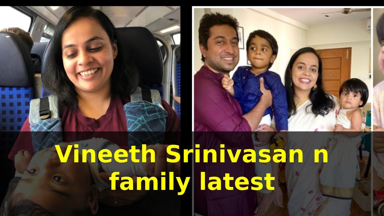 Vineeth Srinivasan with his wife Divya Vineeth, son Vihaan and daughter ...