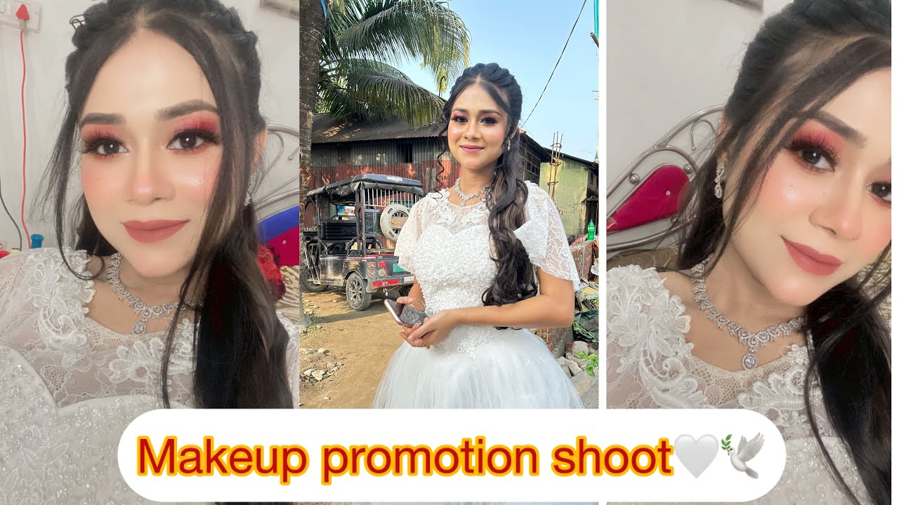 Makeup promotion shoot🤍🕊️ - YouTube