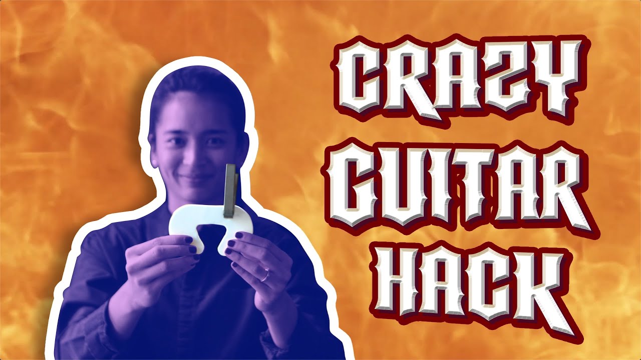 Crazy Guitar Hack - The cheapest lightest guitar stand ever! - YouTube