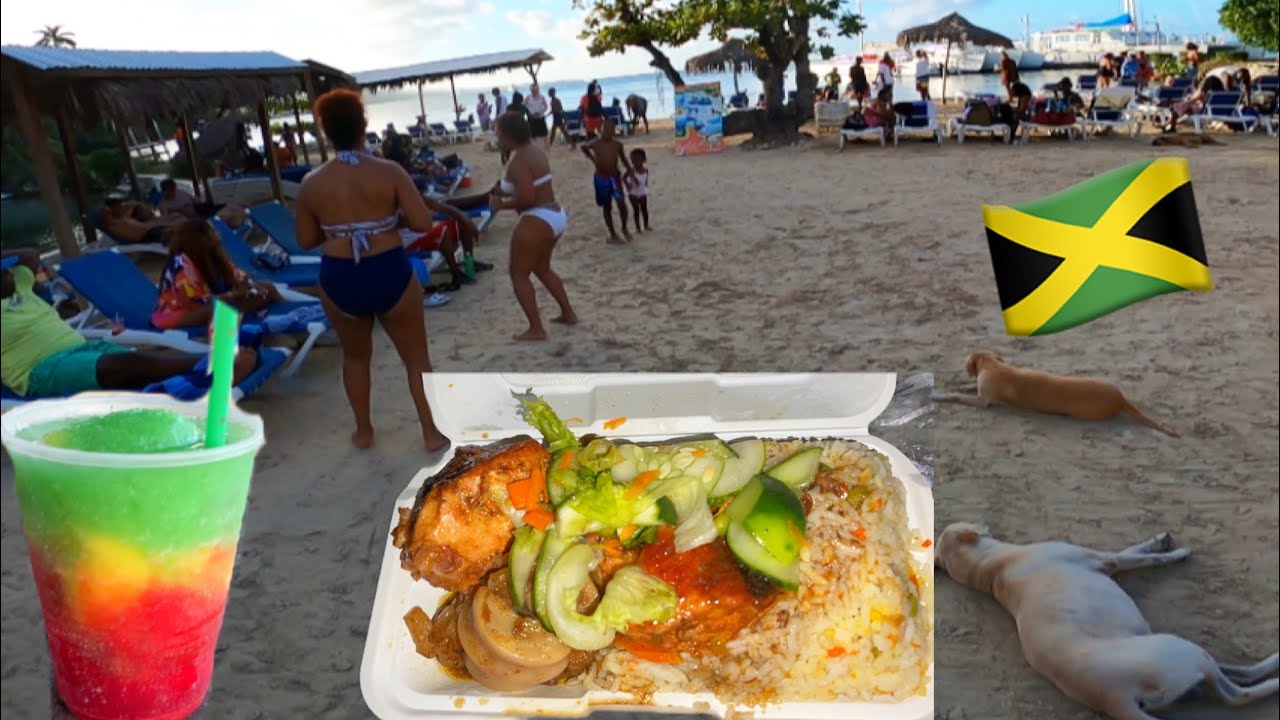 In Jamaica having fun at the beach in ocho Rios beautiful beach - YouTube