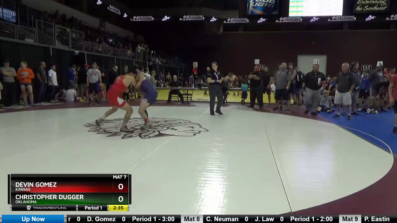 Cadet Men 138 Christopher Dugger Oklahoma Vs Devin Gomez Kansas - YouTube
