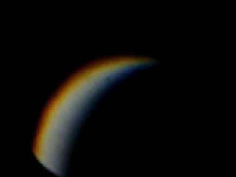 Planet Venus through telescope - YouTube
