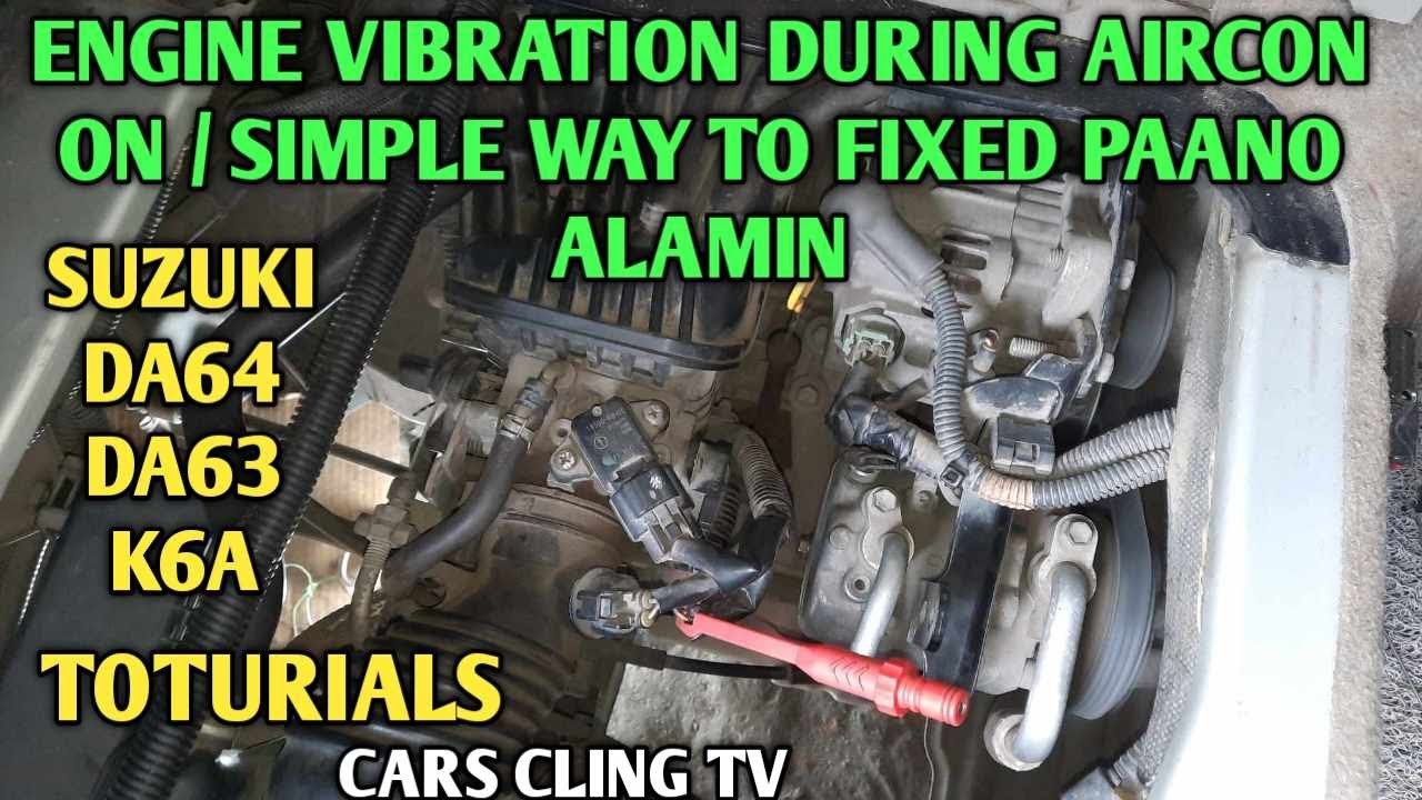 SUZUKI K6A ENGINE VIBRATION IDLING DURING AC ON | IACV IDLE UP ISSUE FIXED ALAMIN - YouTube