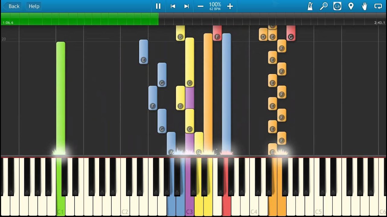 The Bridges of Madison County - Theme Song - Piano Tutorial - Synthesia ...