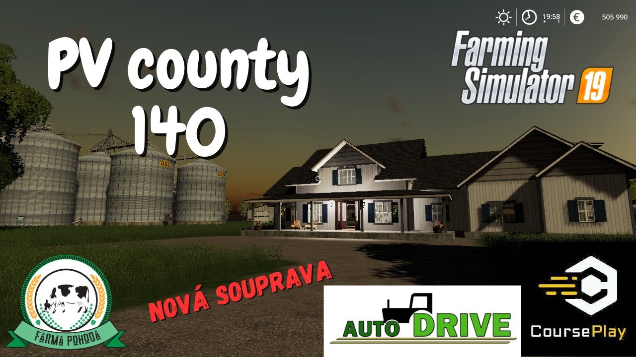 🚜 PV county 140 (AD+CP) | FS19 | Farma Pohoda FS - YouTube