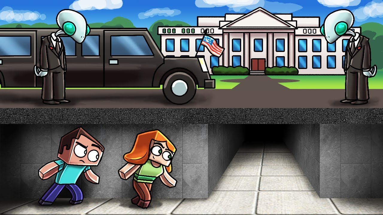 Minecraft | SNEAKING INTO THE WHITE HOUSE! (President vs Aliens) - YouTube