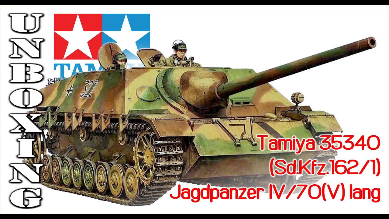 Unboxing del Jagdpanzer IV/70(V) lang de Tamiya 35340 - YouTube