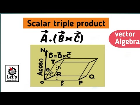 Derivation of scalar triple product || vector calculus. - YouTube
