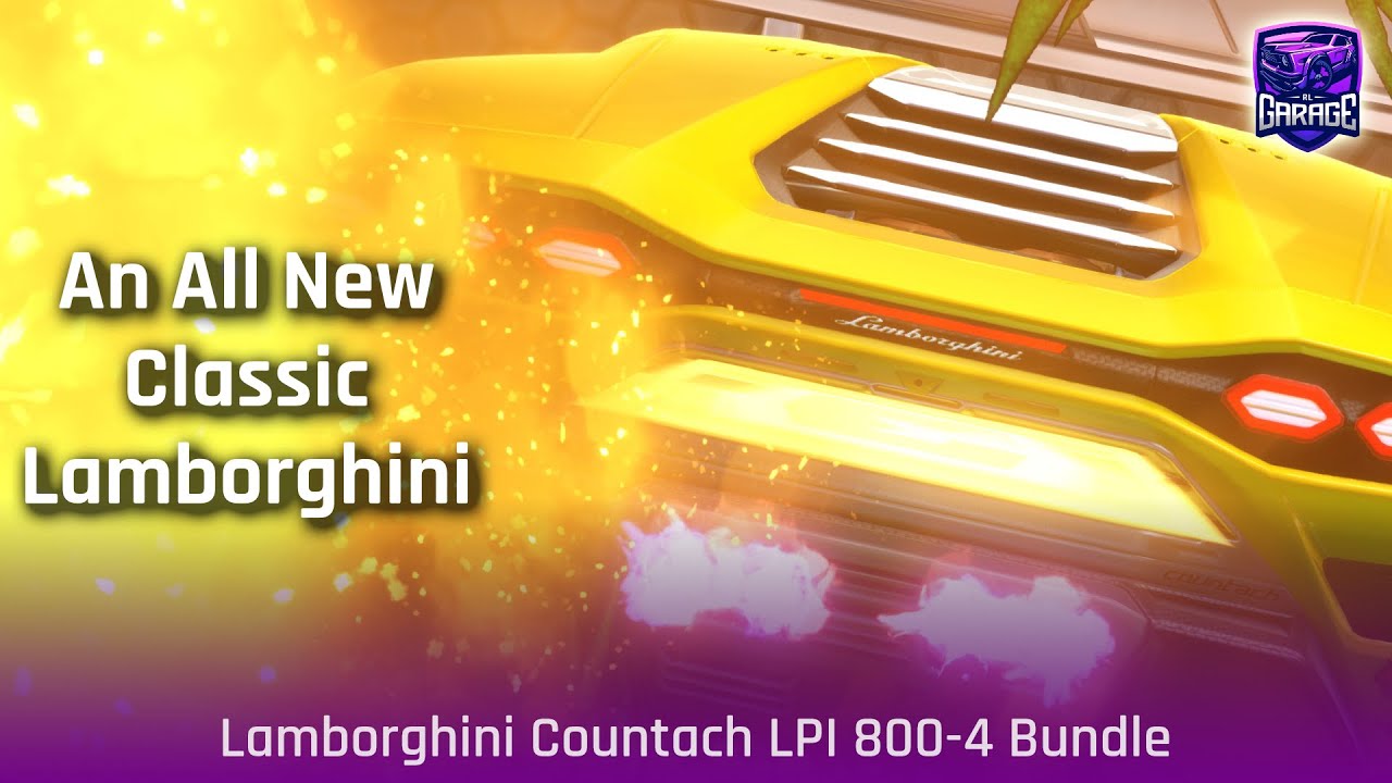 Rocket League's All New Classic Lamborghini Countach - YouTube
