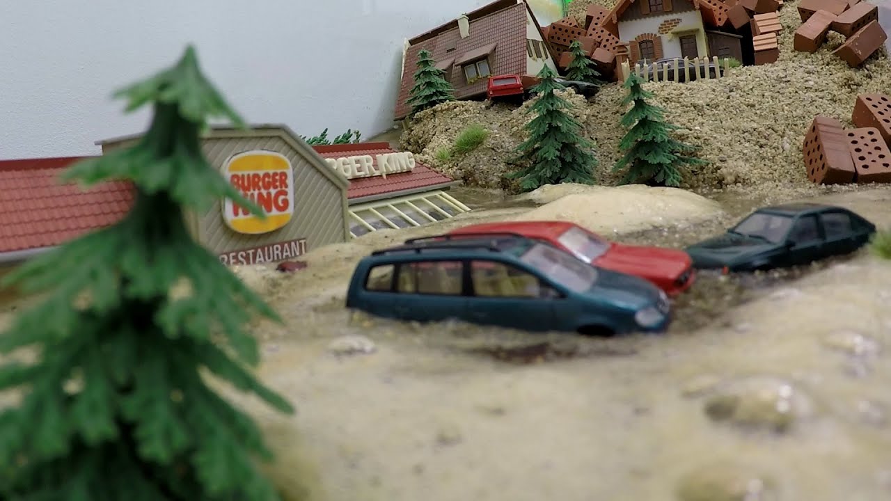 Original Dam Breach Experiment | Fast Food Restaurant Model Disaster ...