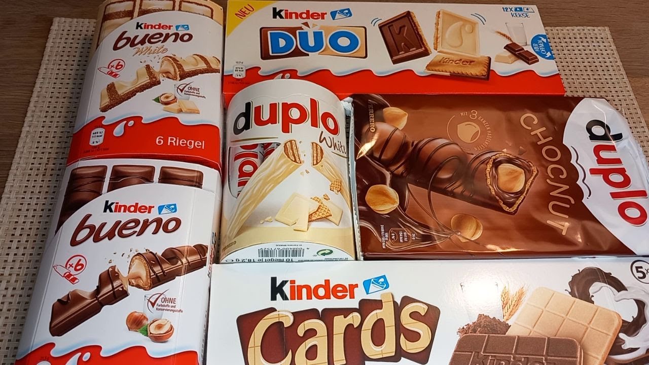🍫 Kinder Chocolate Overload: From new Kinder DUO to Chocnut. ASMR - YouTube