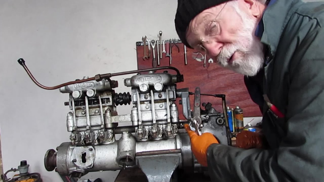 Gardner Engines: setting the idle - YouTube