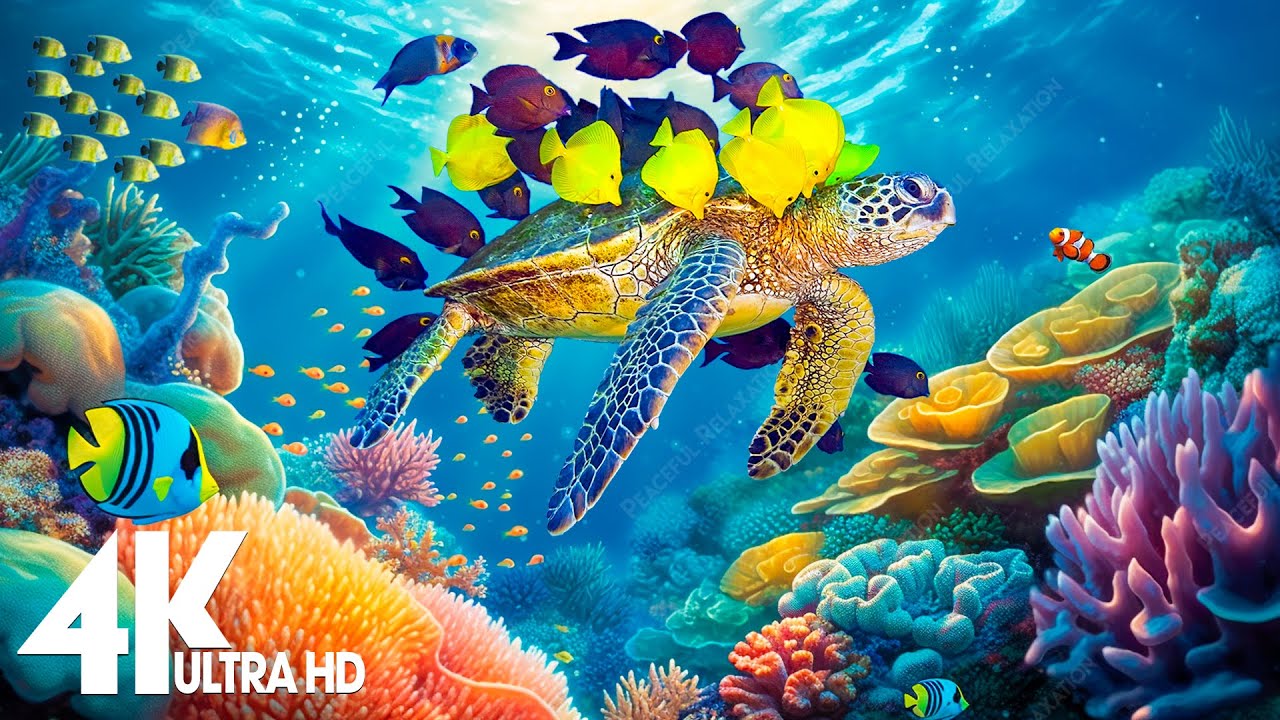 The Ocean 4K - Sea Animals for Relaxation, Beautiful Coral Reef Fish in ...
