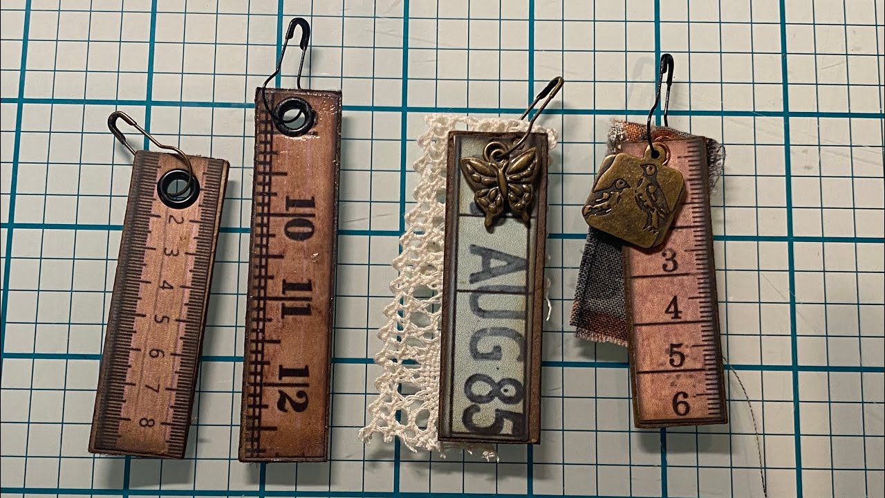 Handmade Junk Journal Charms! - YouTube