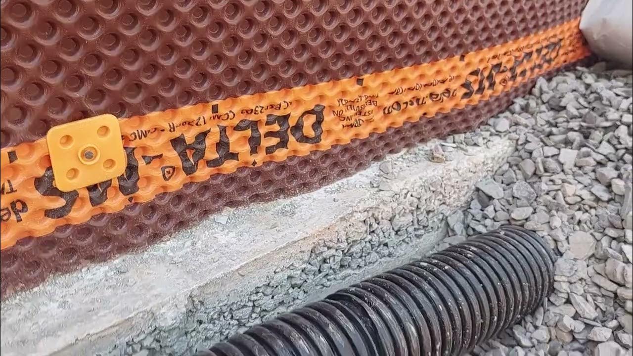 Drain tile installation - YouTube