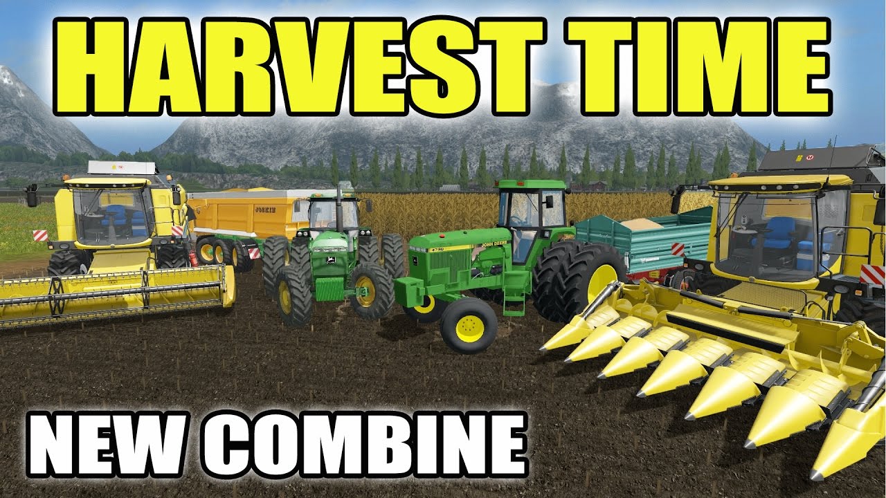 FARMING SIMULATOR 2017 | CORN + WHEAT HARVEST | NEW COMBINE | EPISODE ...