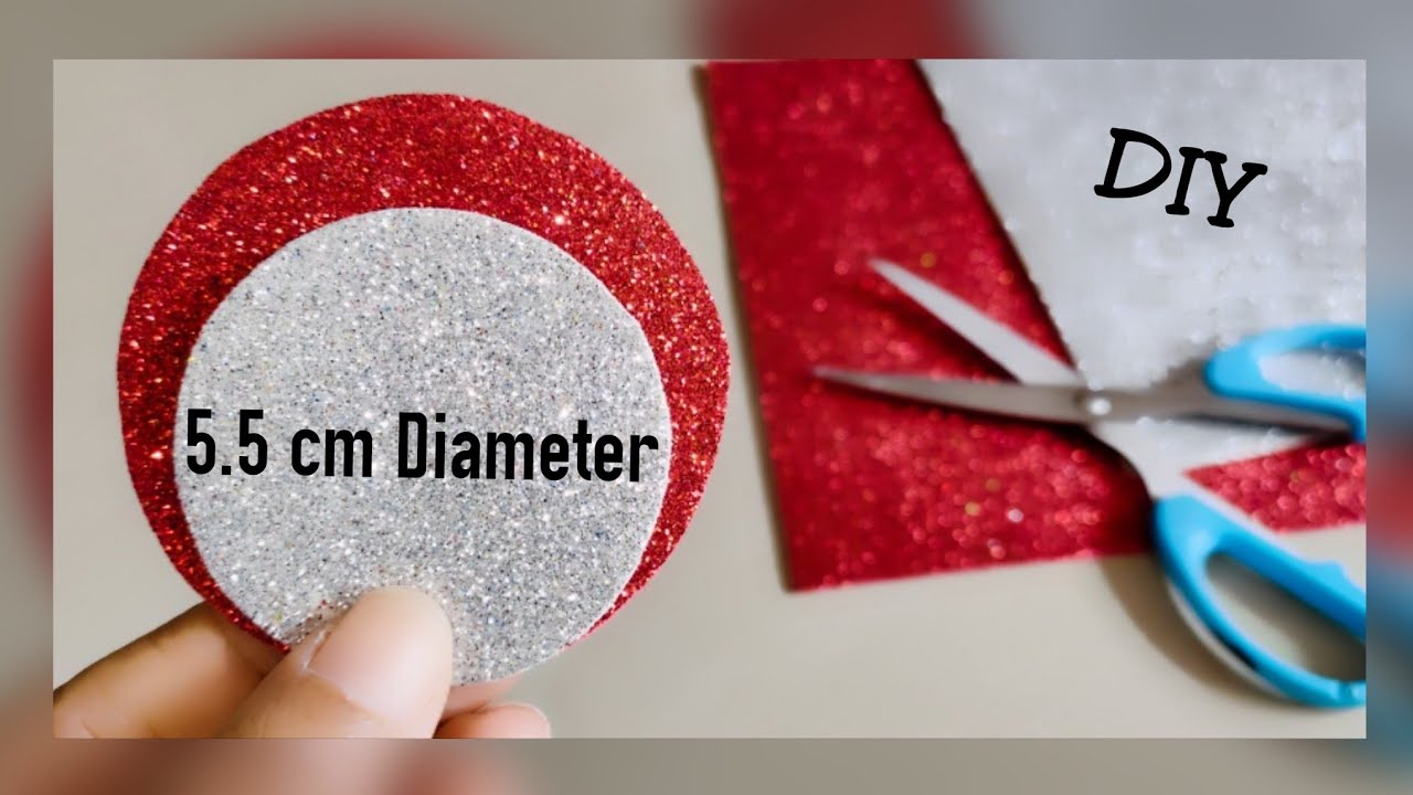 DIY/Christmas decor/Christmas ornament Tutorial/Glitter foam sheet ...