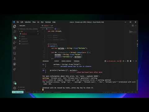 Rust Multithreaded Geliştirme | Atomic, Mutex ve Channel örnekleri ...