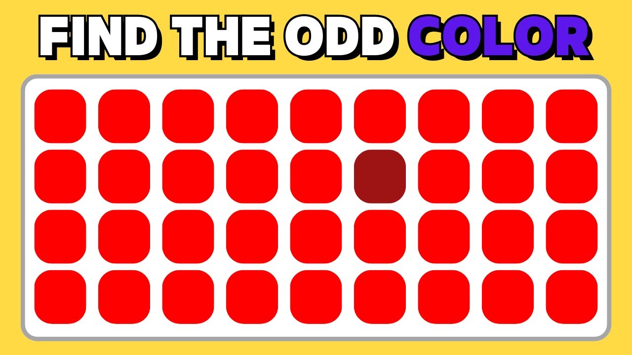How good are your eyes👀｜Find the ODD One Out Quiz｜Only the top 3% can ...