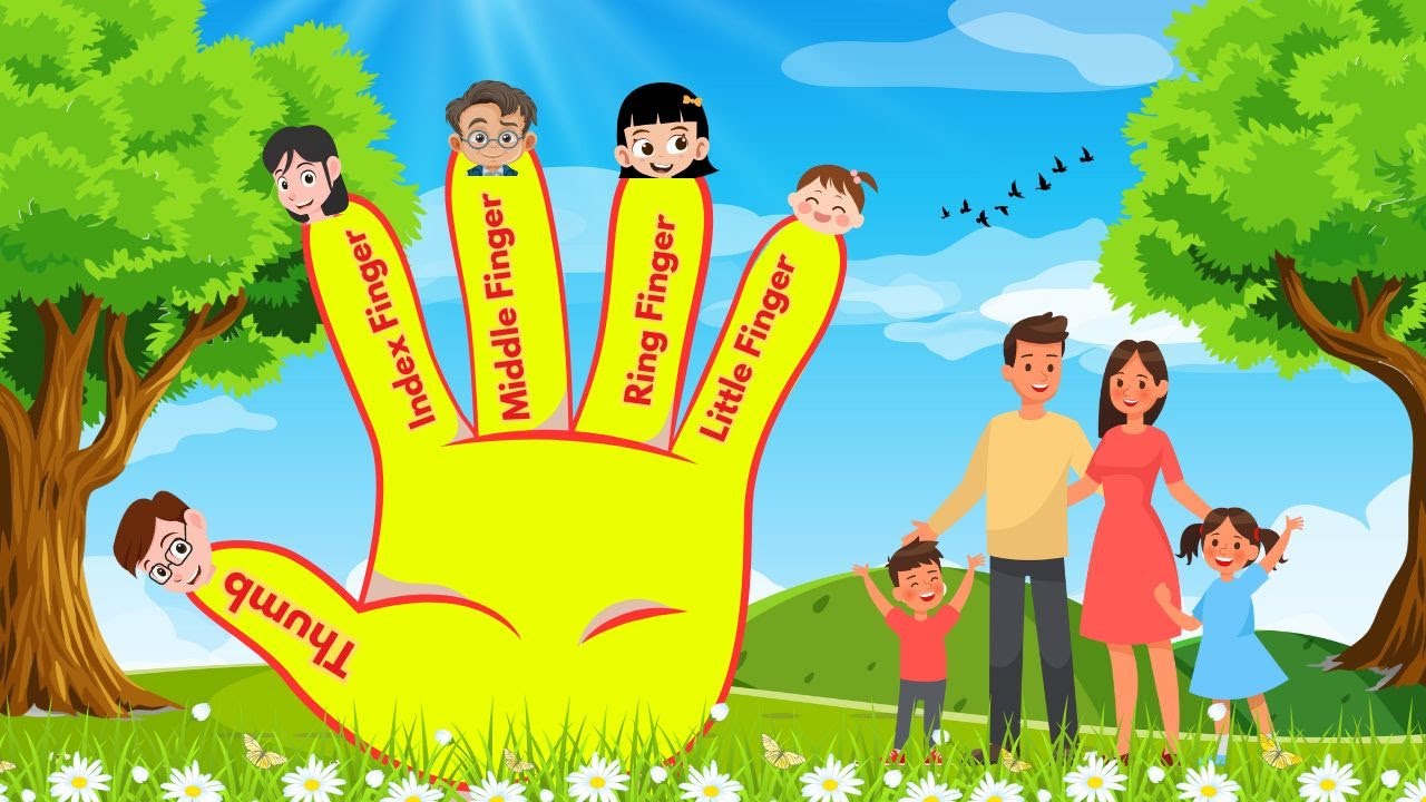 Finger Family Song For Kids | Learn Finger Names |Nursery Rhymes ...