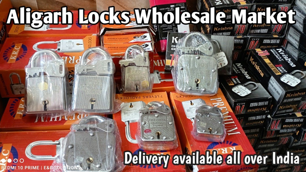 Aligarh Lock Whole Sale Market || Delivery available all over India || Tale ka Kharkhana - YouTube