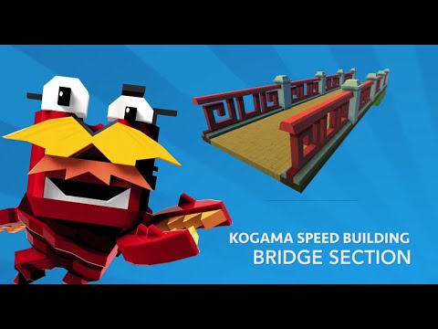 Kogama Tutorial - Building of a bridge section - YouTube