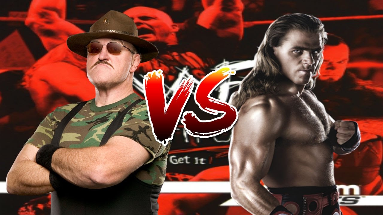 WWF Attitude Sgt Slaughter vs Shawn Michaels - YouTube