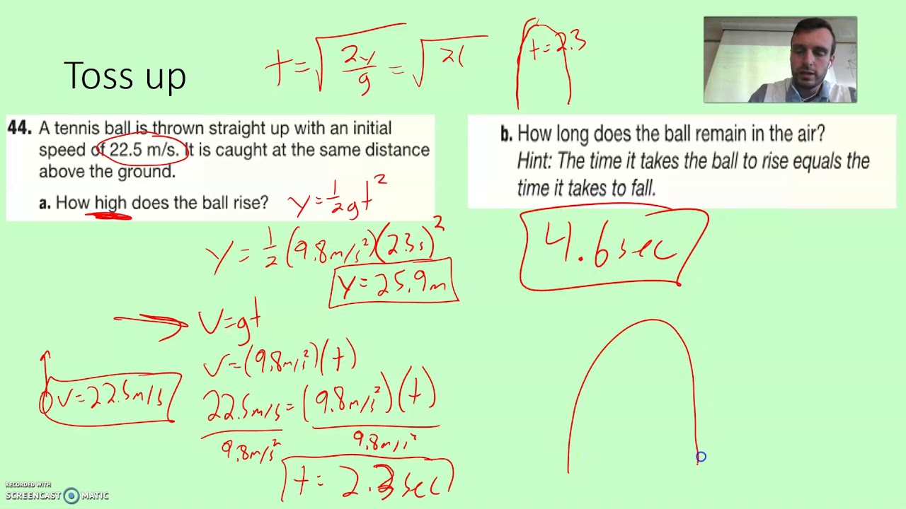 Physics 101: Free Falling and Toss-ups - YouTube