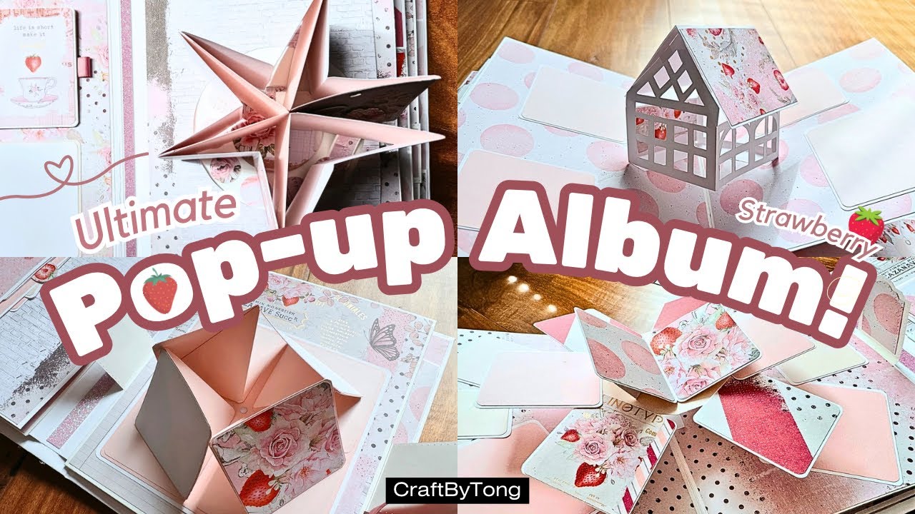 The Ultimate Strawberry Pop Up Scrapbook🍓 | 8 Tricks You’ve Never Seen ...