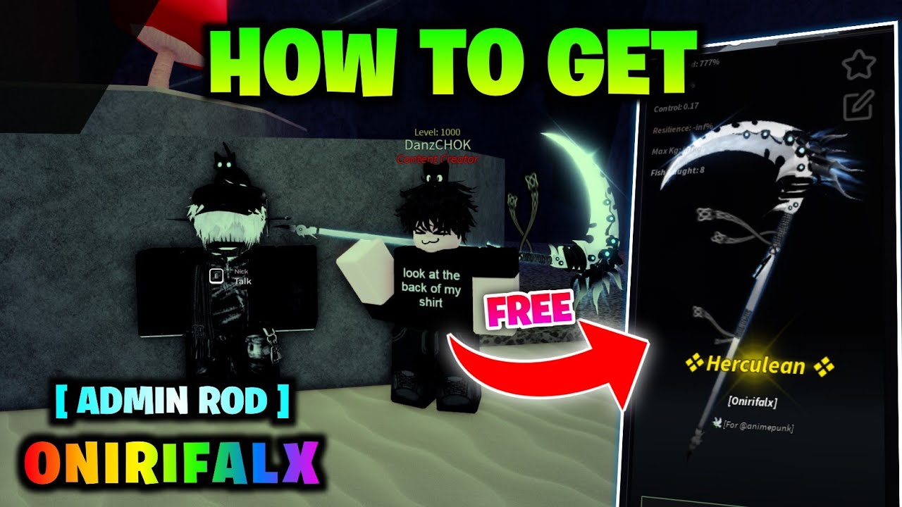 How to Get Secret Admin Onirifalx Rod in Roblox Fisch! - YouTube