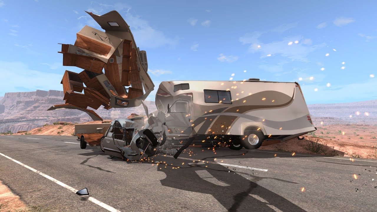 BeamNG - RV Camper Crashes - YouTube