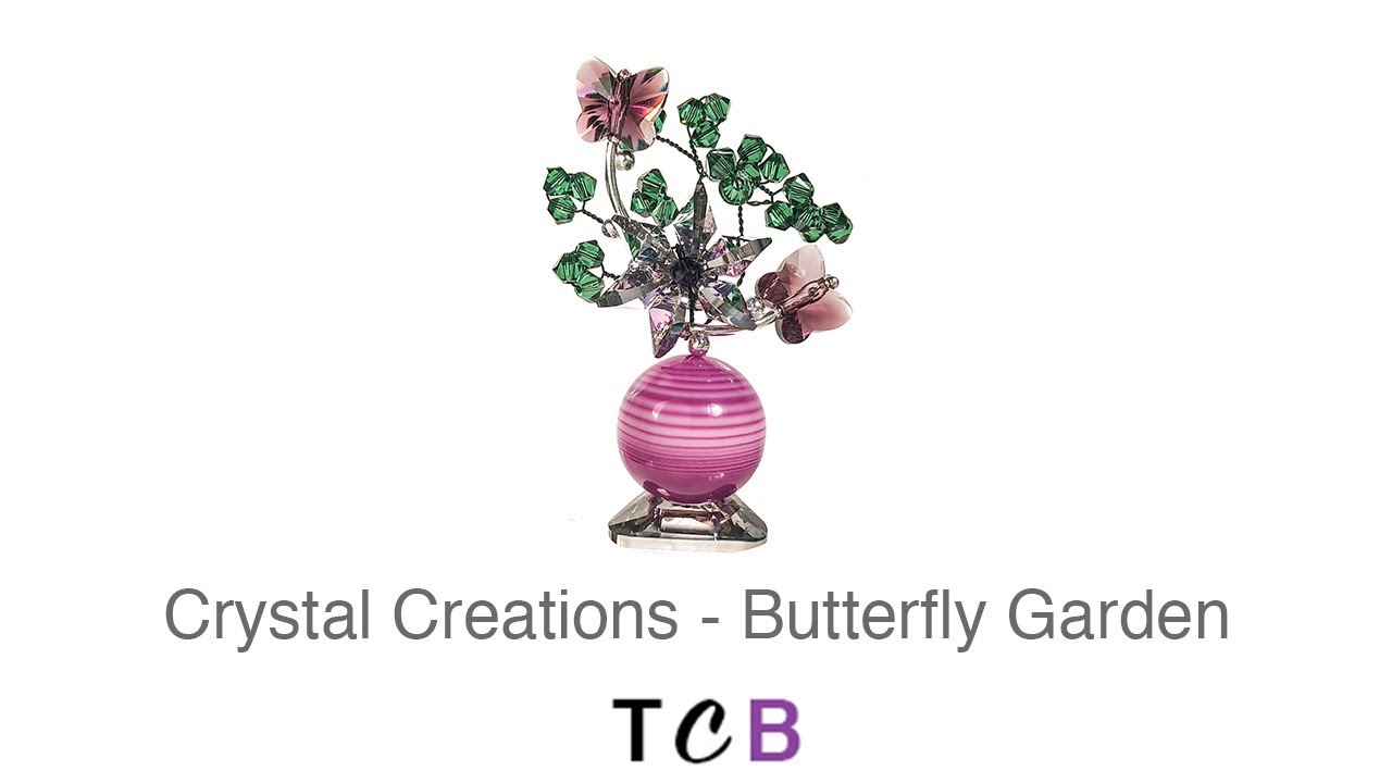 Butterfly Garden Crystal Creation - Tutorial | Too Cute Beads - YouTube