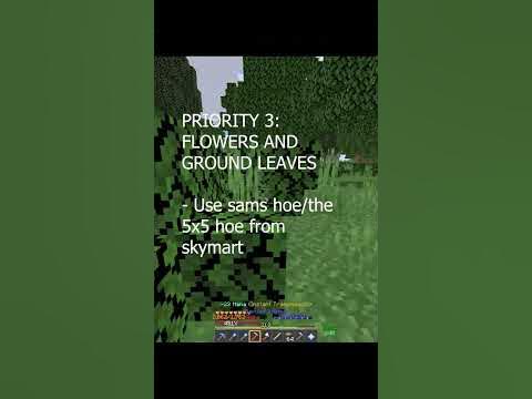 EFFICIENTLY CLEARING YOUR HYPIXEL SKYBLOCK GARDEN PLOT - YouTube