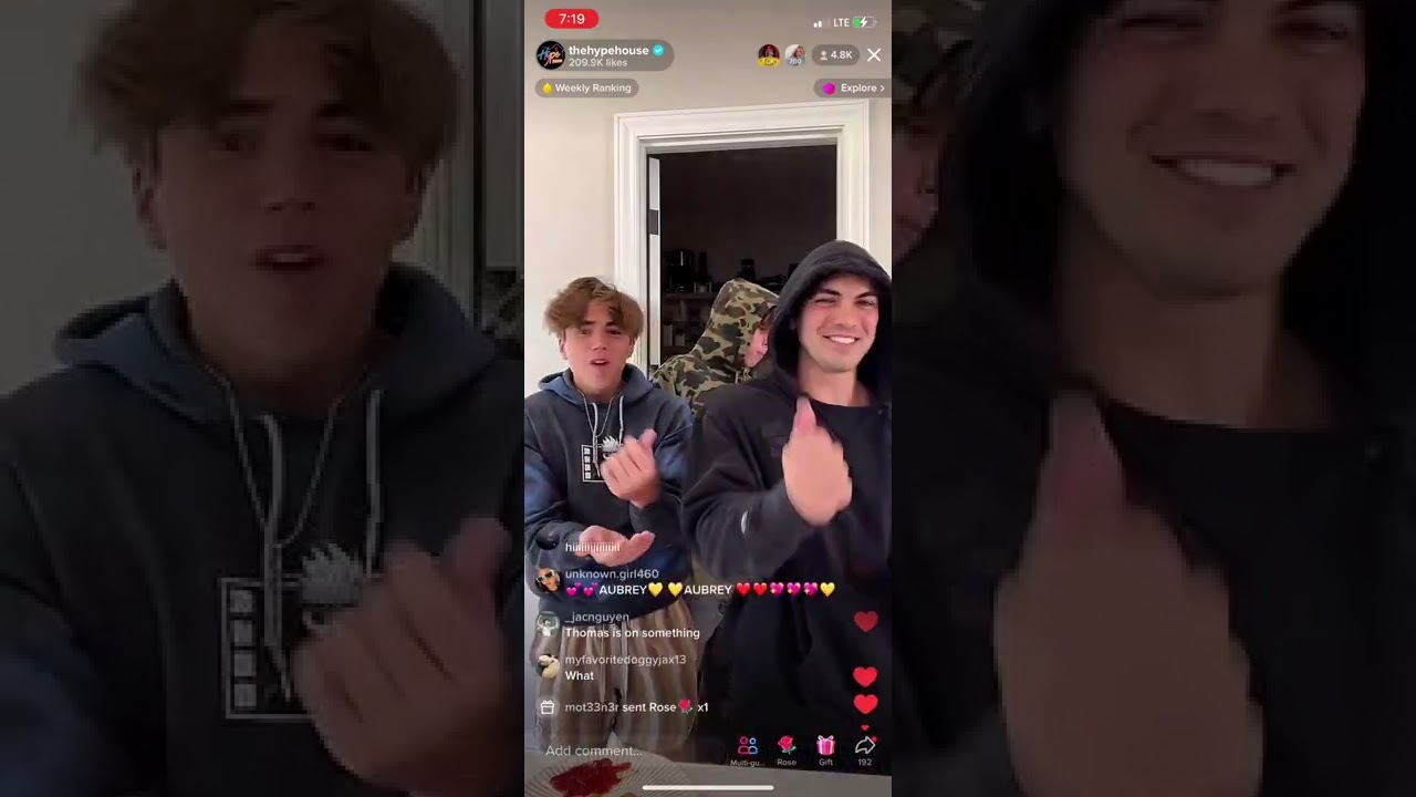Hype House Tiktok Live Youtube