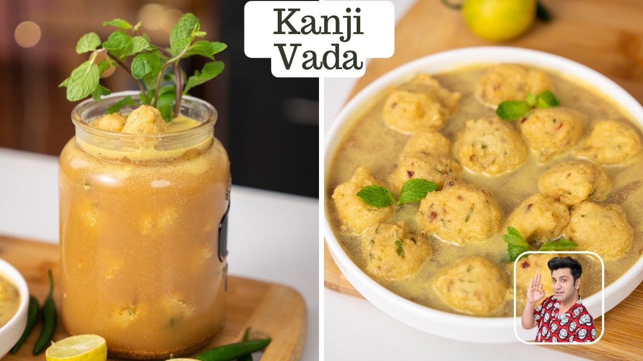 Rajasthani Kanji Vada Drink | कांजी वड़ा रेसिपी | Lentil Fritters ...