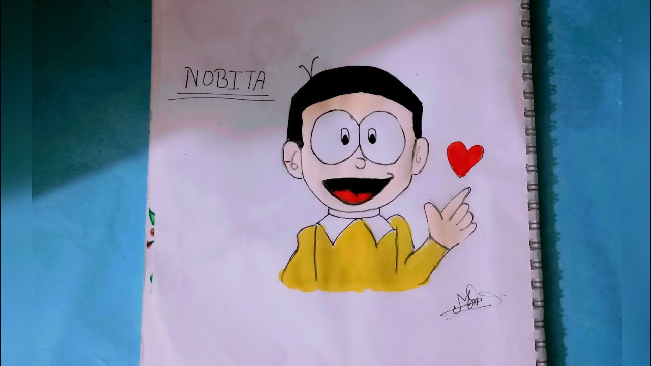 How to draw Nobita very easy step by step. - YouTube