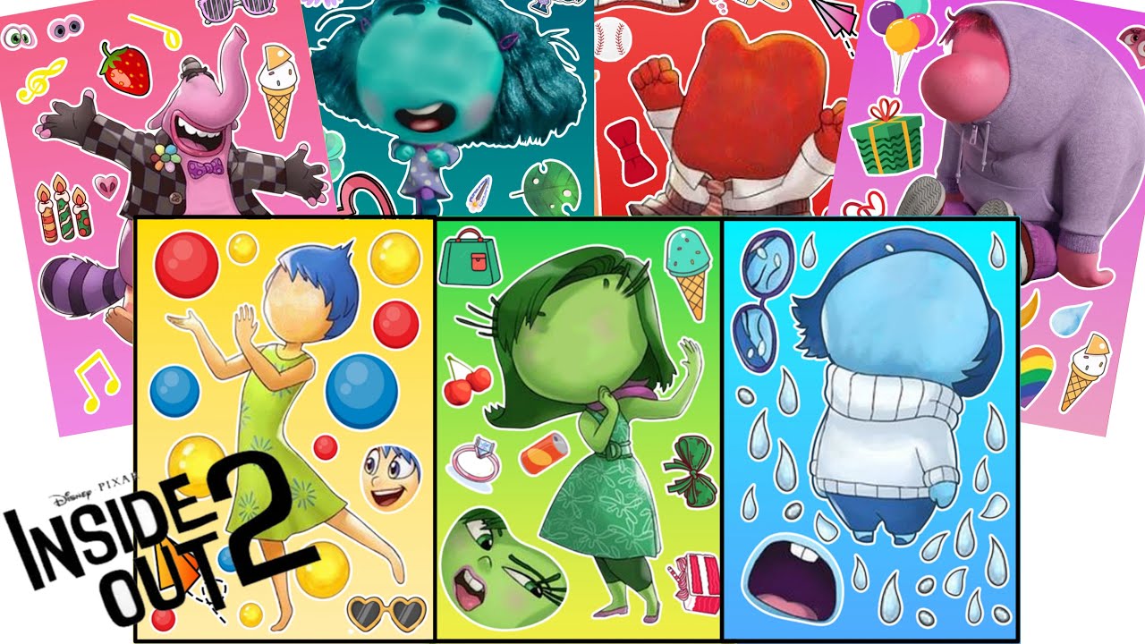 Inside Out 2 Sticker Paper DIY 🍀인사이드 아웃2 스티커 - YouTube