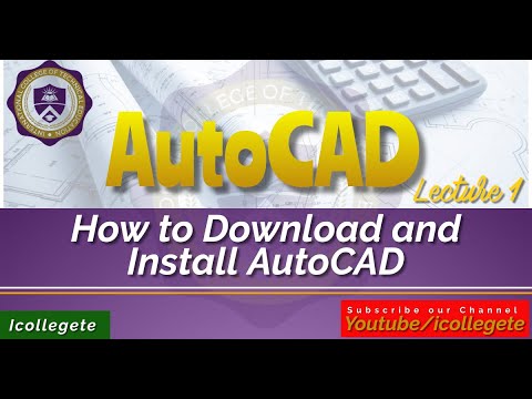 Autocad Lecture # 1 How to Download & Install Autocad Latest Version ...