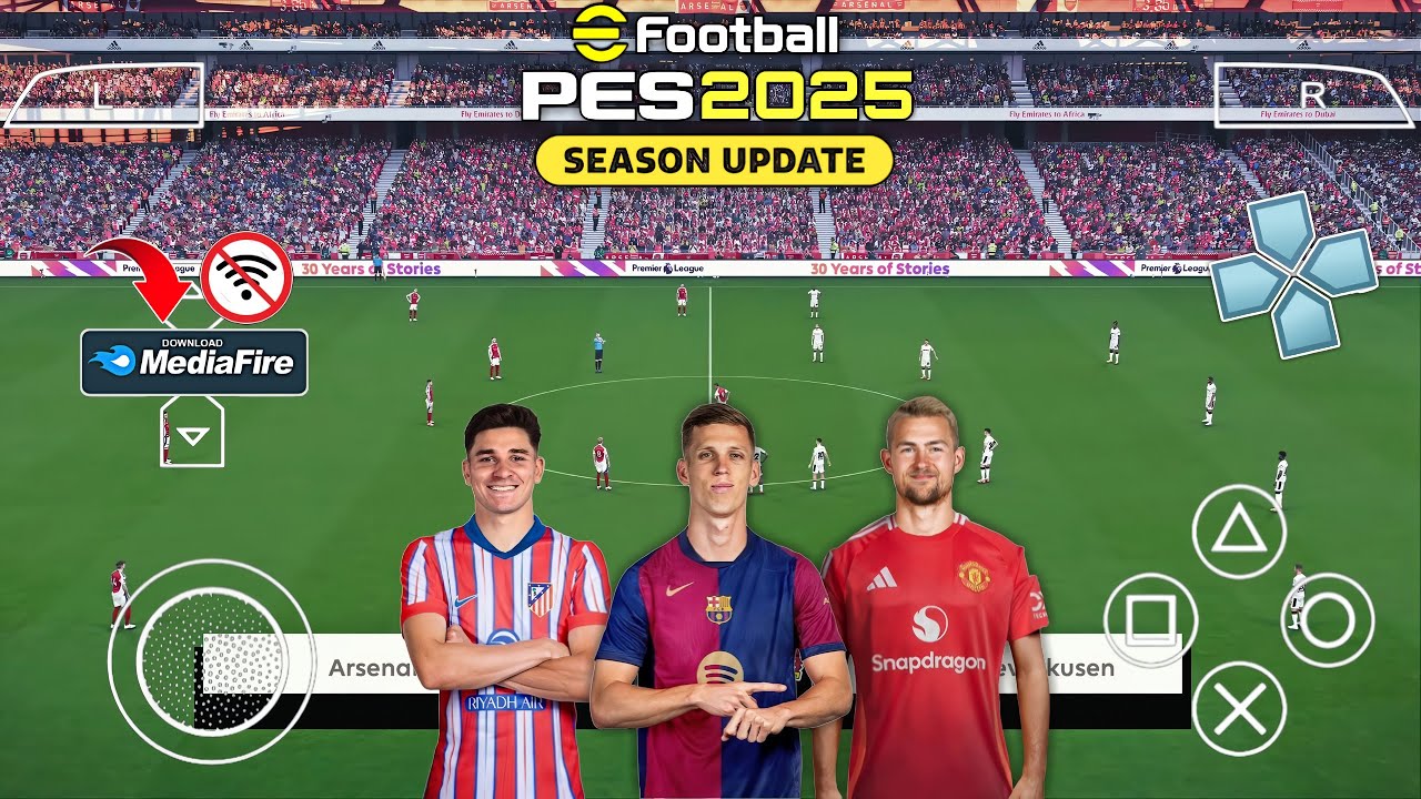 efootball PES 2025 PPSSPP New Transfers Fix Call Name & New Mini Kits ...