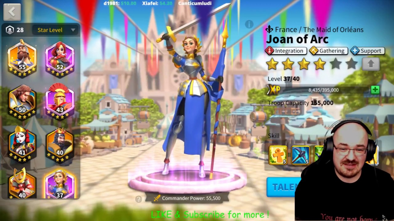 Commander spotlight Joan of Arc V 2.0 - tip's and advice's - Rise of ...