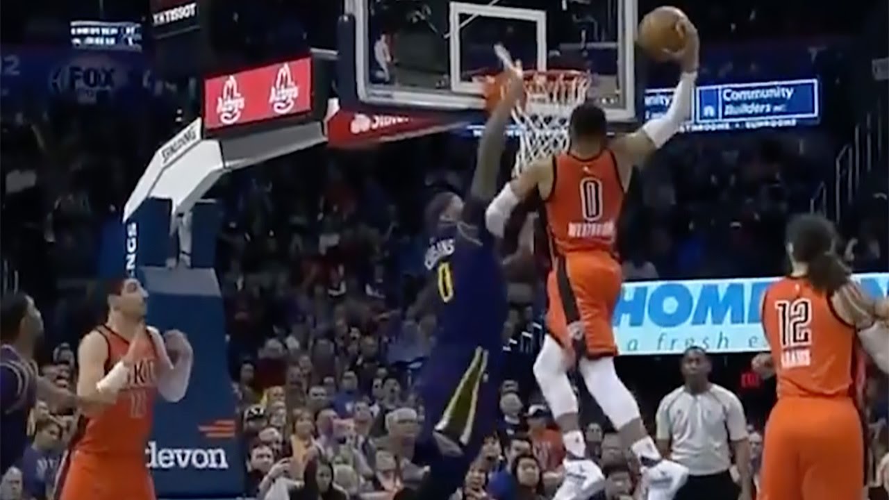 Russell Westbrook POSTERIZES DeMarcus Cousins, Boogie Gets 18th ...
