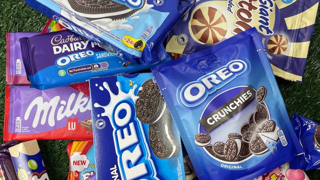 OREO BISCUITS ASMR Unboxing, a lot of chocolate - YouTube