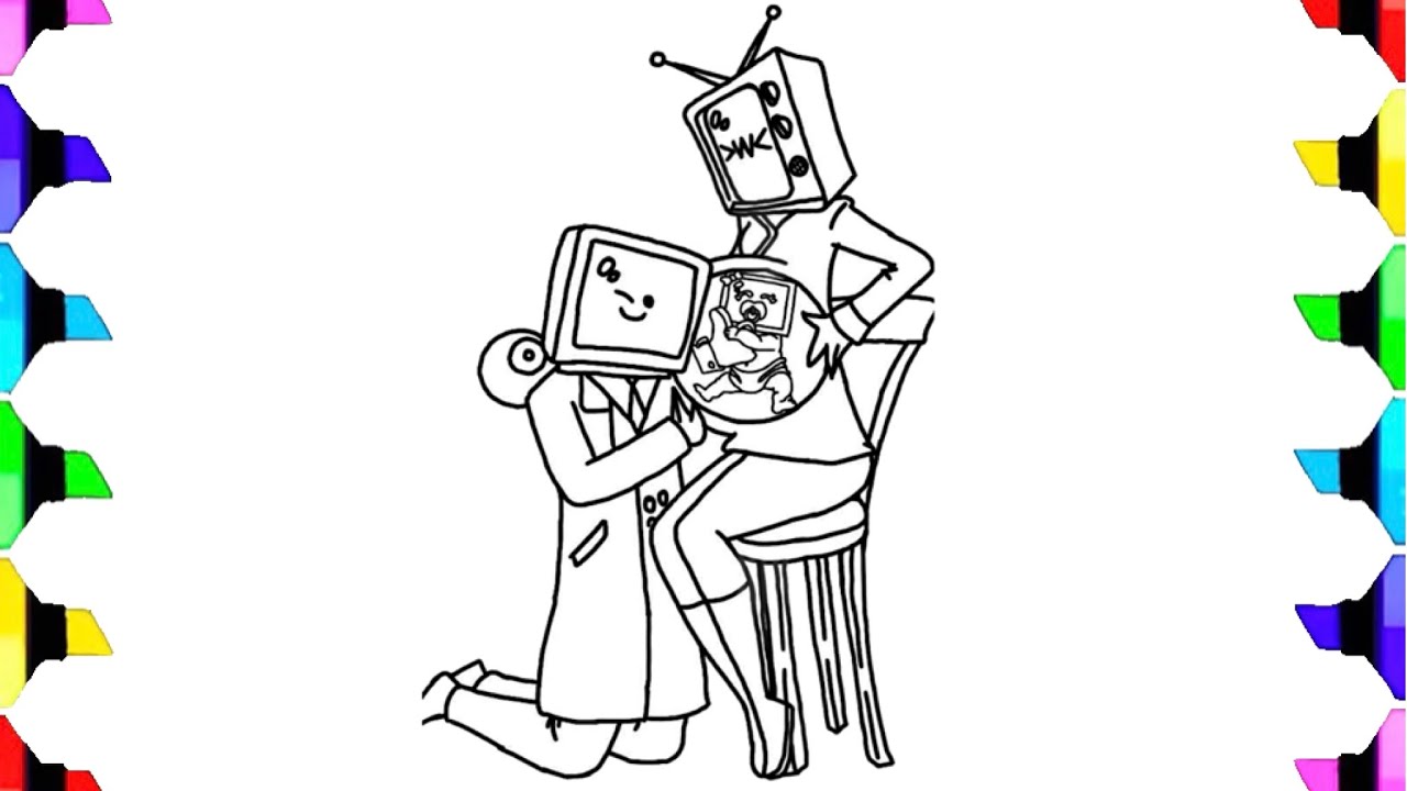 Skibidi toilet new life coloring pages / How to color TV Men and TV ...
