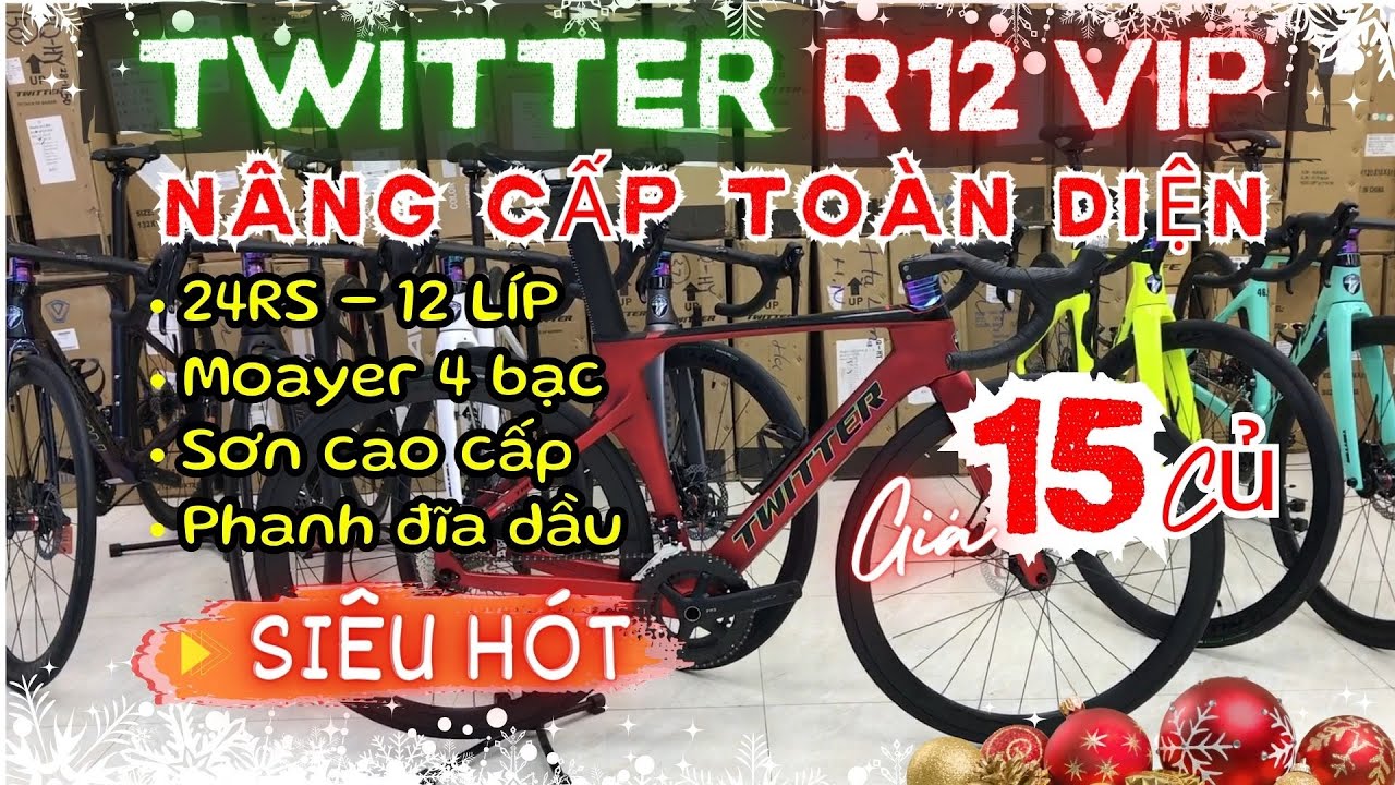 Twitter R12 VIP giá 15 củ - Nâng cấp toàn diện QUÁ CHUẤT, màu Đỏ lì ...