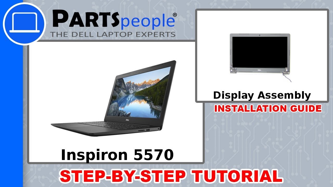 Inspiron 15-5570 W/ DVD Drive (P75F001) Display Assembly How-To Video ...