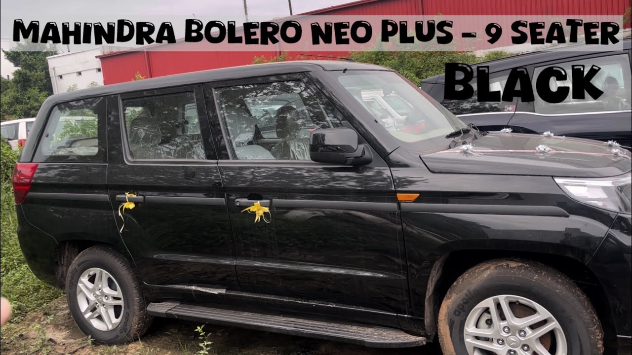 Mahindra Bolero Neo Plus P10 Variant 9 Seater - Black Colour Ab ...