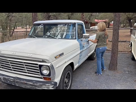 Jessy cold starts a Ford F-100 | Classic truck crank & drive