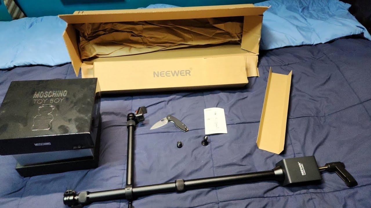 NEEWER Overhead Table Camera Mount Unboxing TL253A + DS001 - YouTube